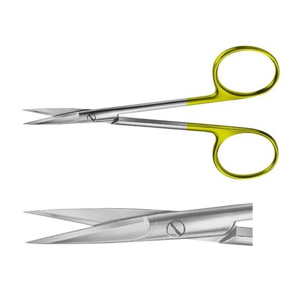 TC Delicate Scissors Straight Blade And Tip Sharp - Pissco
