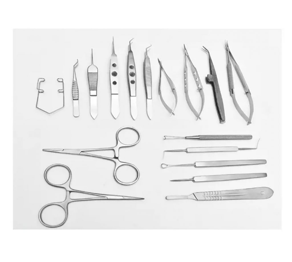 OPHTHALMIC INSTRUMENTS SET KIT - Pissco